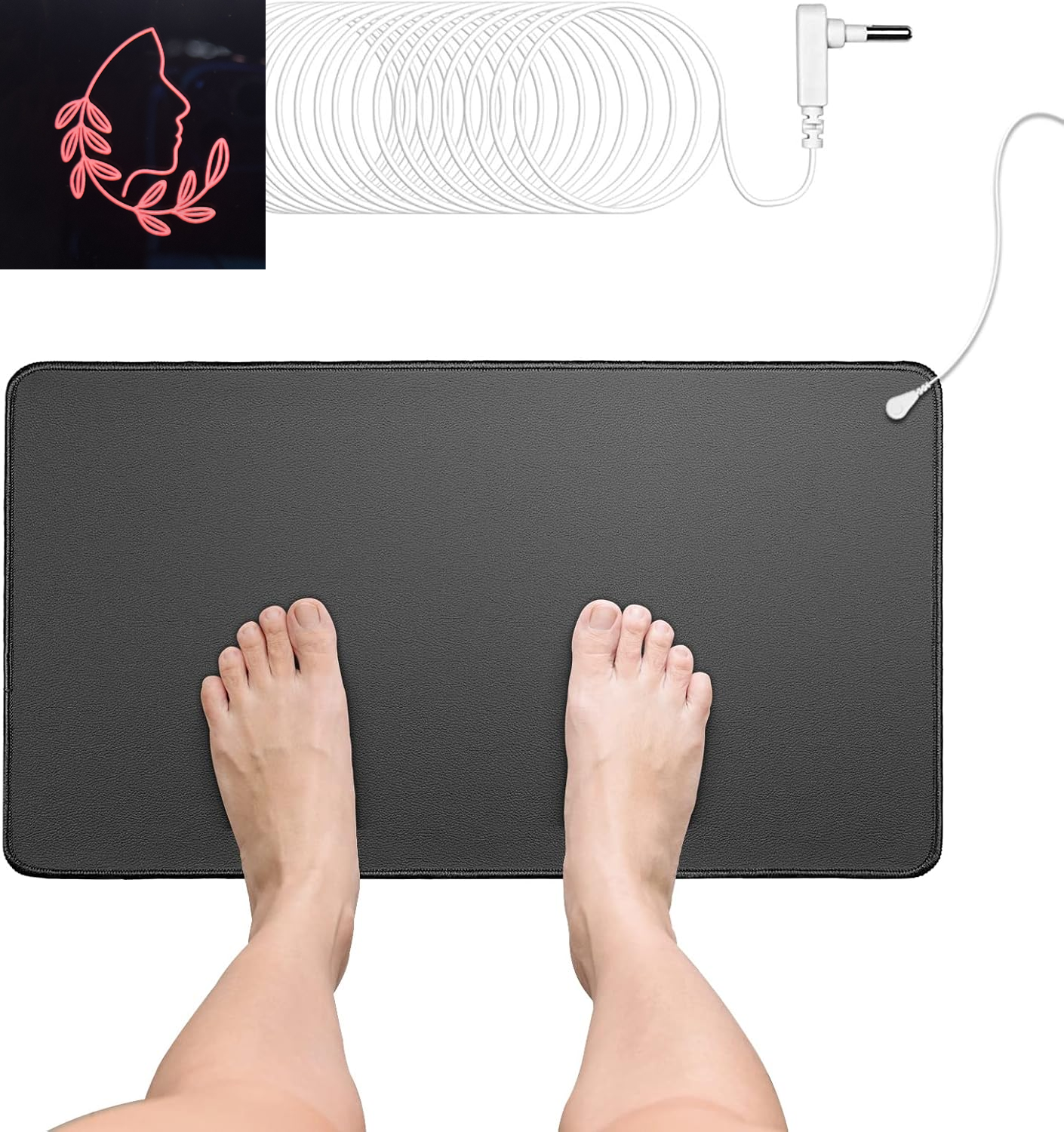 Ultimate Grounding Mat Kit - 15Ft Cord for Earth Therapy, Perfect for ...